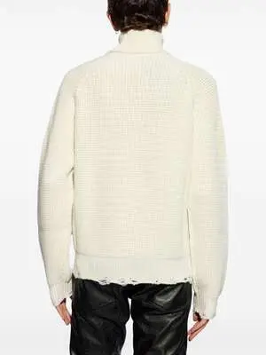 Dsquared2 Logo-patch Roll-neck Jumper - White