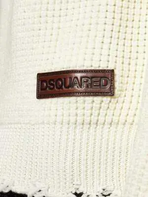 Dsquared2 Logo-patch Roll-neck Jumper - White