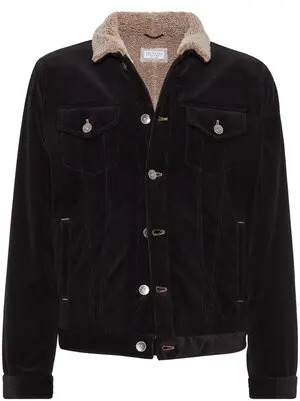 Brunello Cucinelli Padded Corduroy Jacket - Black