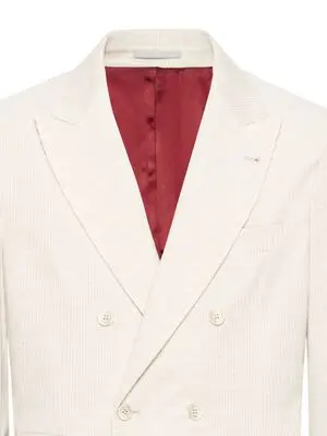 Brunello Cucinelli Double-breasted Corduroy Blazer