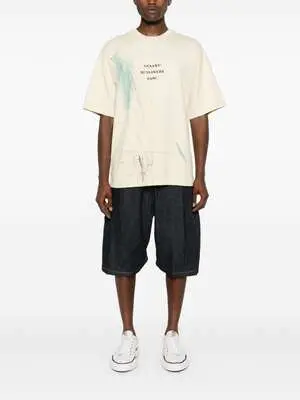 OAMC Scribble Organic Cotton T-shirt - Yellow