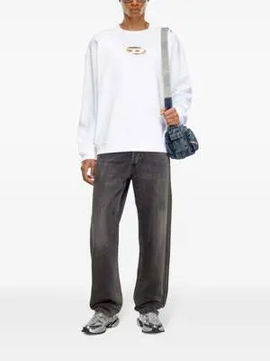 DIESEL® Logo Cut-out Sweatshirt - White