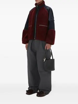 JW Anderson Small Corner Leather Bucket Bag - Black