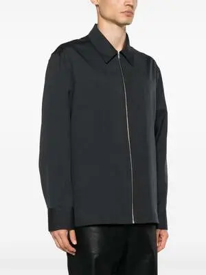 JIL SANDER Zip-up Ripstop Overshirt