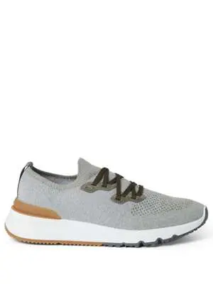 Brunello Cucinelli Logo-print Sneakers - Grey