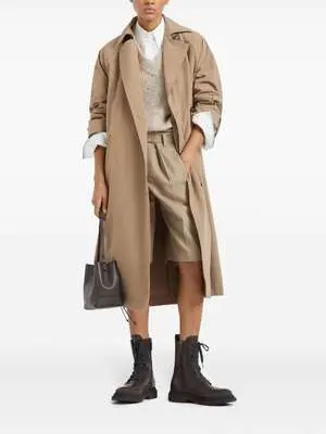 Brunello Cucinelli Belted Trench Coat