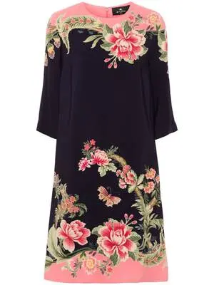 Floral Silk Dresses 