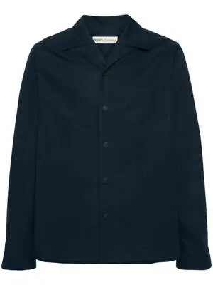 MODES Camp-collar Poplin Shirt - Blue