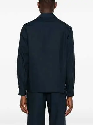MODES Camp-collar Poplin Shirt - Blue