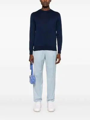 John Smedley Rowland Cotton Jumper - Blue