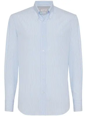 Brunello Cucinelli Striped Cotton Shirt