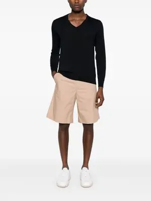 MODES Poplin Bermuda Shorts - Neutrals