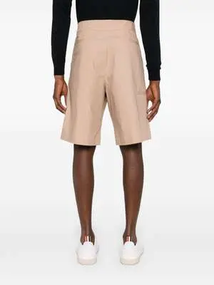 MODES Poplin Bermuda Shorts - Neutrals