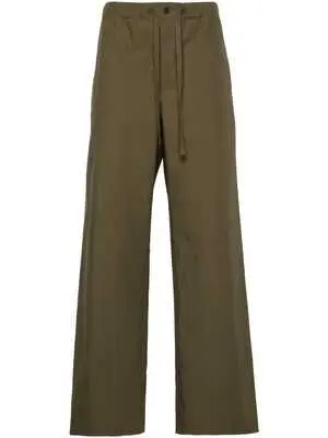 MODES Poplin Straight-leg Trousers - Green