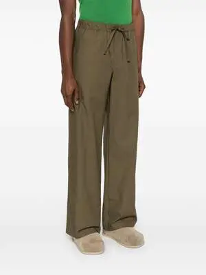 MODES Poplin Straight-leg Trousers - Green