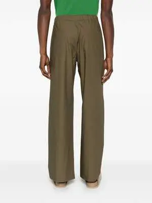 MODES Poplin Straight-leg Trousers - Green