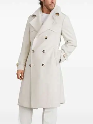 Brunello Cucinelli Long Double-breasted Coat - Neutrals