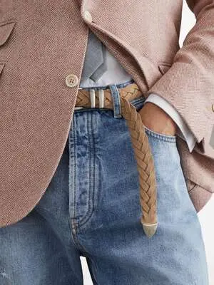 Brunello Cucinelli Braided Leather Belt