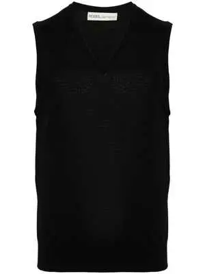 MODES Merino Knitted Vest - Black