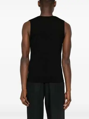 MODES Merino Knitted Vest - Black