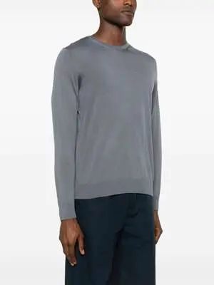 MODES Fine-knit Merino Wool Jumper - Grey