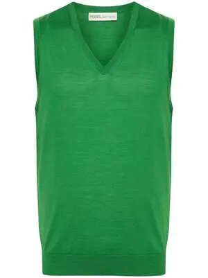 MODES Merino Knitted Vest - Green