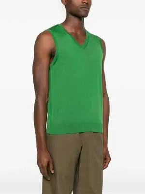 MODES Merino Knitted Vest - Green