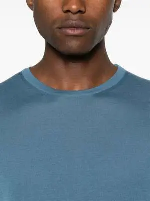 MODES Fine-knit Merino Wool Jumper - Blue