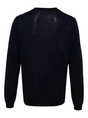 BALLANTYNE V-neck Wool Jumper - Blue