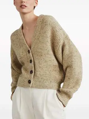 Brunello Cucinelli Mélange Wool-blend Cardigan