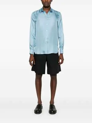 MODES Lightweight Silk Shirt - Blue