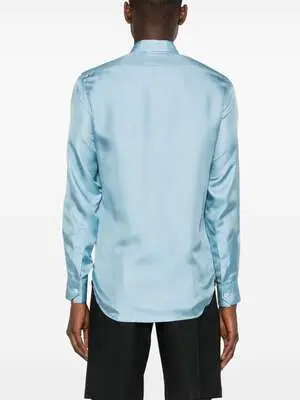 MODES Lightweight Silk Shirt - Blue