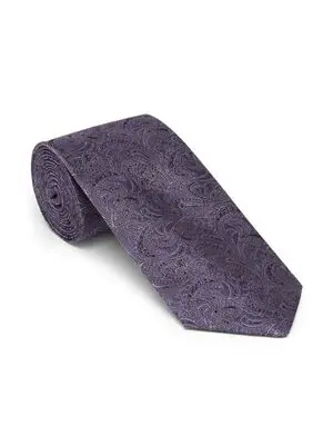 Brunello Cucinelli Paisley-pattern Silk Tie - Purple