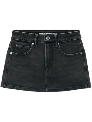 Alexander Wang Mid-rise Denim Skort - Black