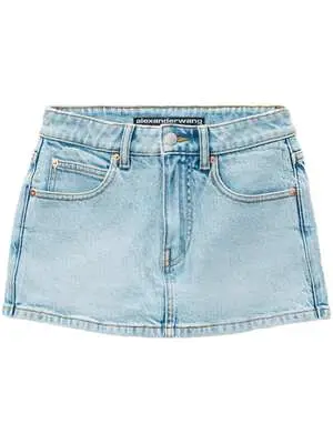 Alexander Wang Mid-rise Denim Skort - Blue