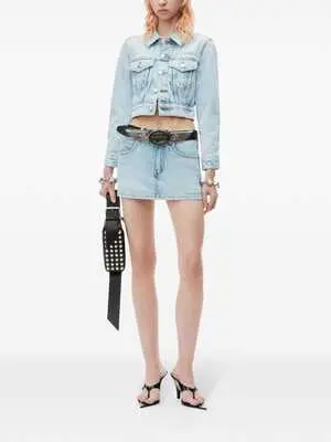 Alexander Wang Mid-rise Denim Skort - Blue