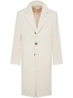 Brunello Cucinelli Long Ribbed Cashmere Coat