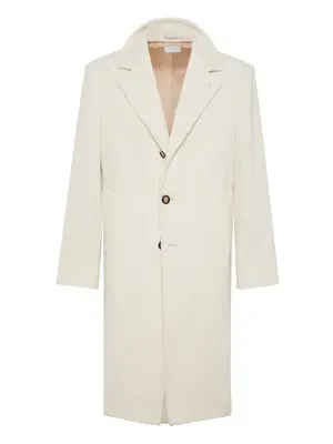 Brunello Cucinelli Long Ribbed Cashmere Coat
