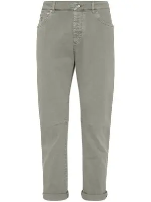 Brunello Cucinelli Slim-fit Garment-dyed Jeans
