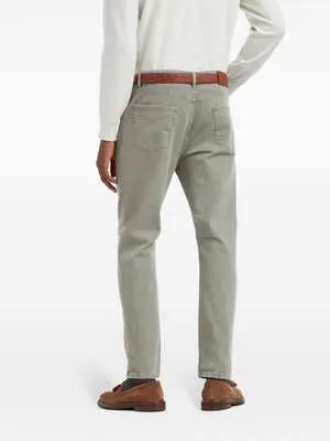 Brunello Cucinelli Slim-fit Garment-dyed Jeans