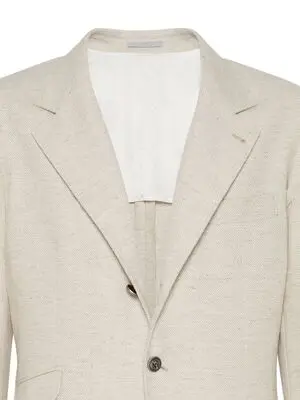 Brunello Cucinelli Single-breasted Herringbone Blazer