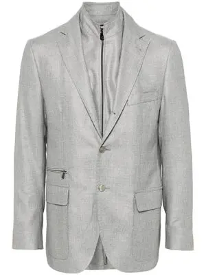 Corneliani Layered Mélange-effect Blazer