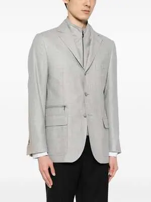 Corneliani Layered Mélange-effect Blazer