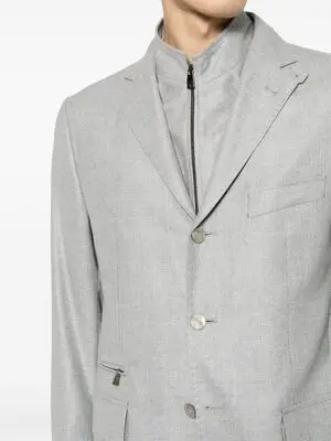 Corneliani Layered Mélange-effect Blazer