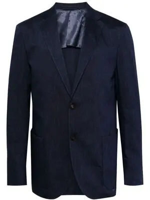 Corneliani Mélange-effect Single-breasted Blazer
