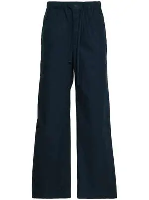 MODES Poplin Straight-leg Trousers - Blue