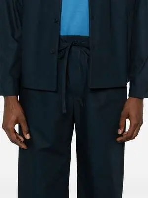MODES Poplin Straight-leg Trousers - Blue