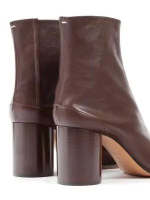 MAISON MARGIELA Tabi 80mm Leather Ankle Boots - Brown