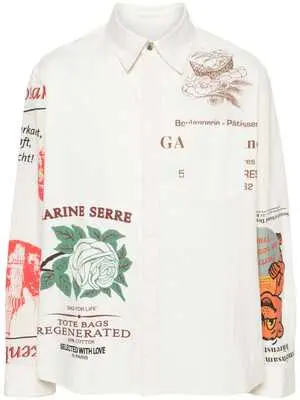 Marine Serre Collared Shirts For Men