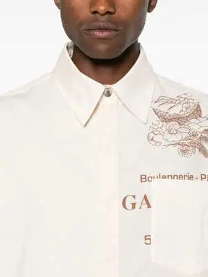 MARINE SERRE Mix-print Cotton Shirt